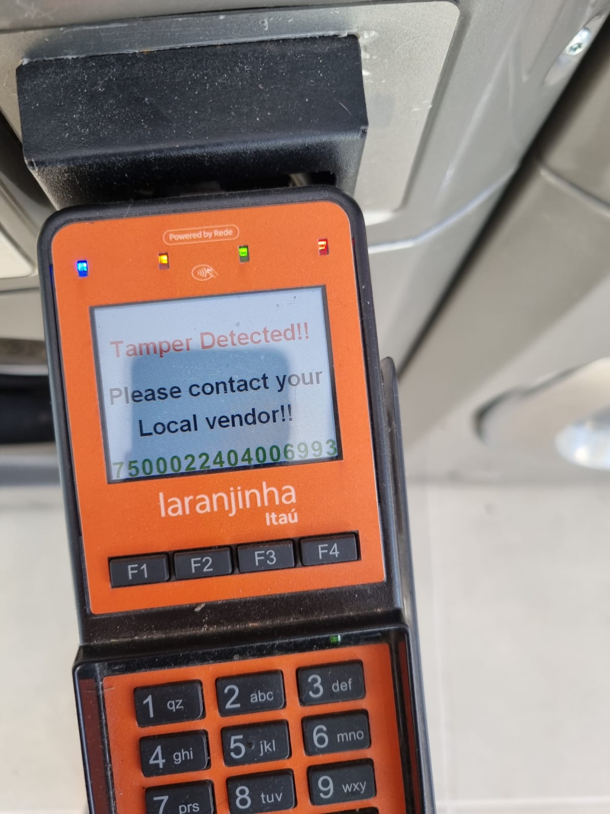 O que fazer quando a maquininha apresentar a mensagem tamper detected ...