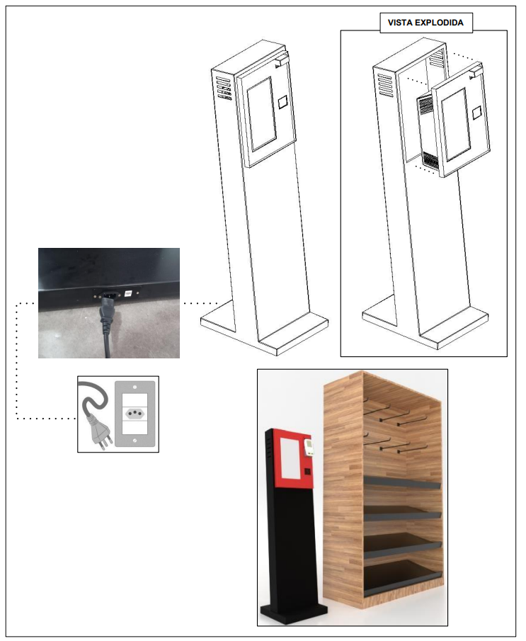 Manual de instalação totem Premium 15" – VMtecnologia